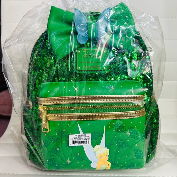 Loungefly | Bags | New With Tags Tinkerbell Loungefly Sequin Backpack ...